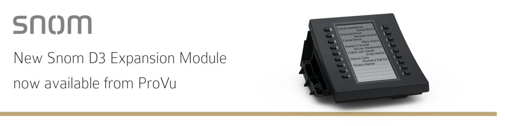 Snom’s New D3 Expansion Module is Now Available – ProVu Blog