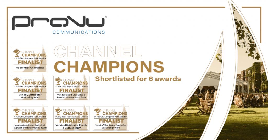 ProVu Shortlisted for 6 Awards in 2021 Channel Champions – ProVu Blog